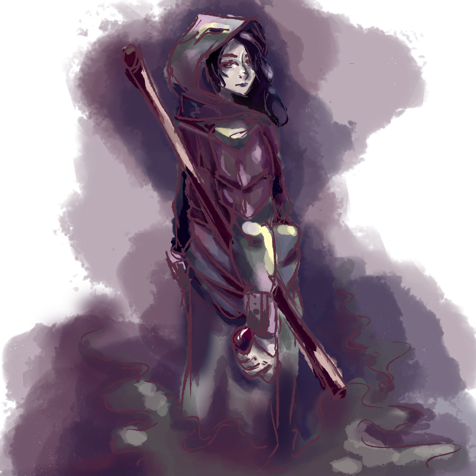 ArtStation - Human (?) Sorcerer - OC