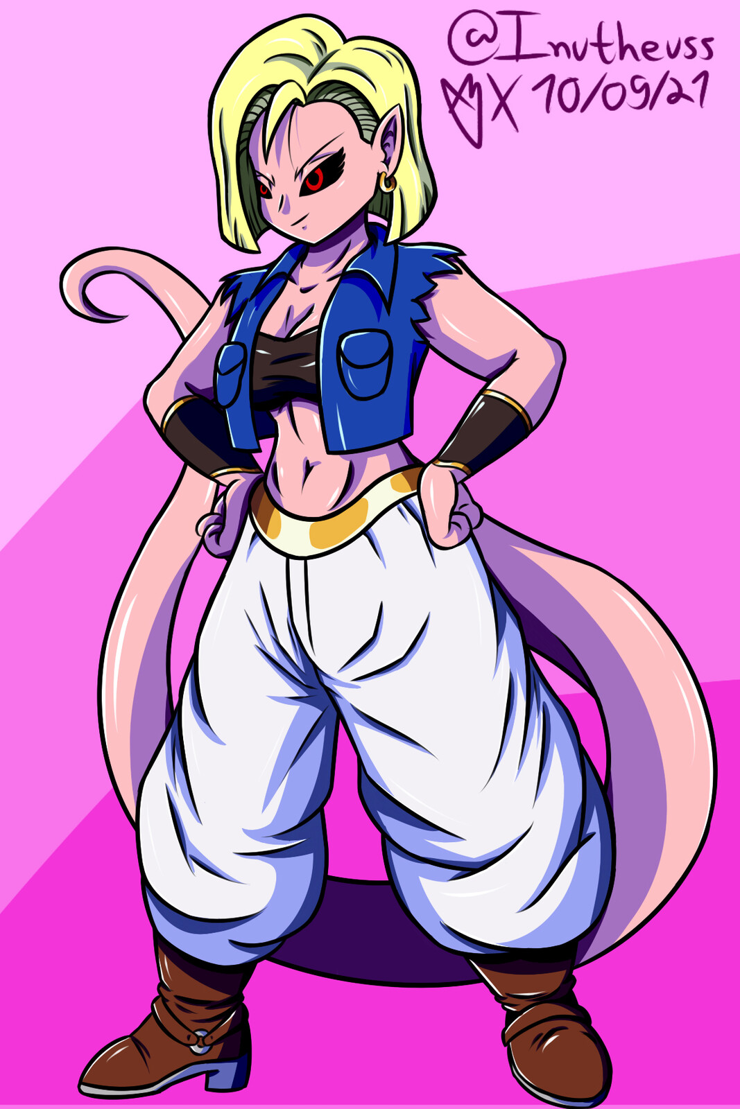 Inu - AU: Majin Android 18