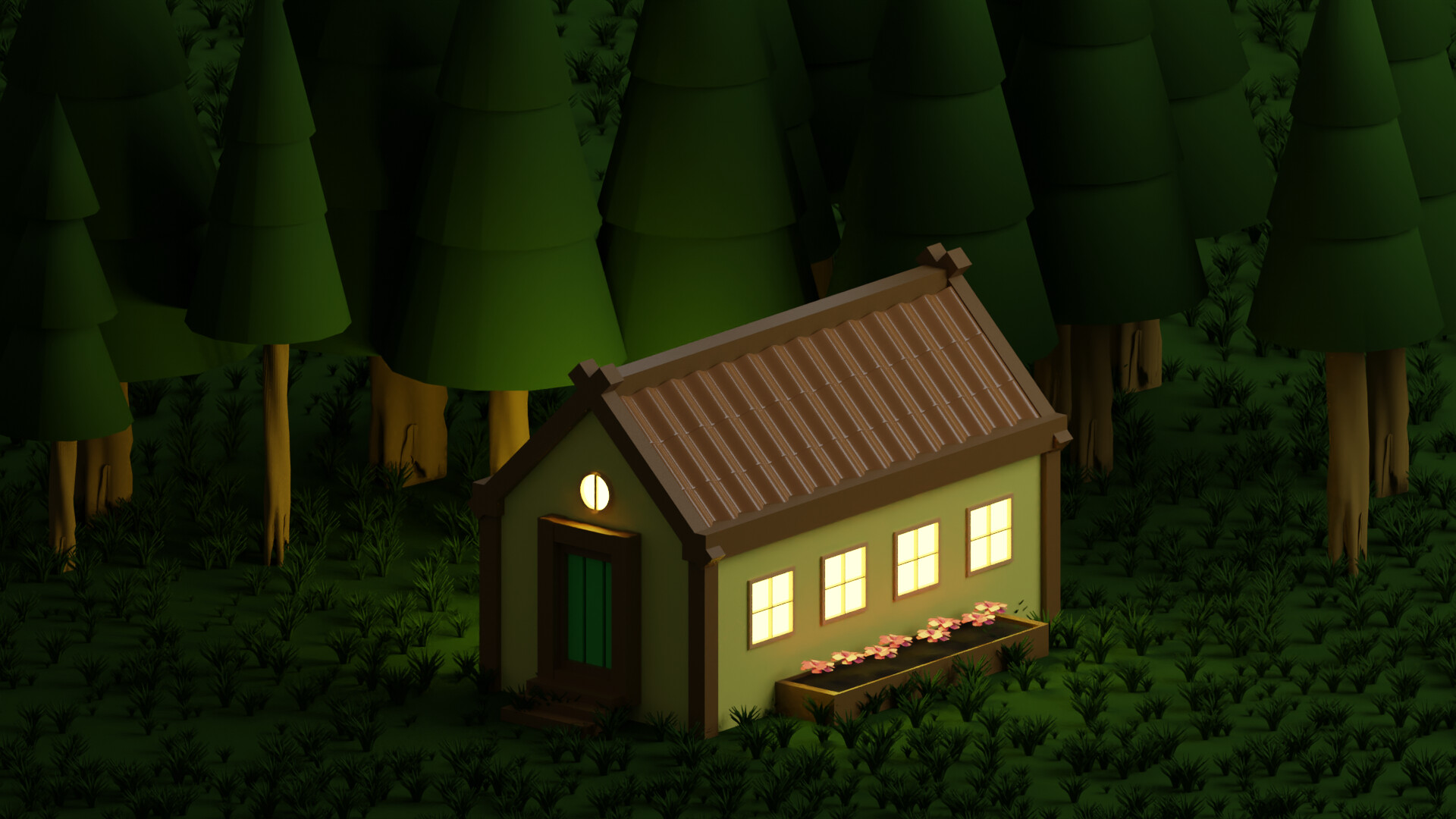 ArtStation - house in the forest