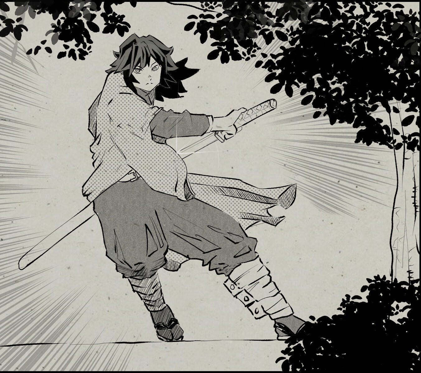 ArtStation - Giyu Tomioka from Demon Slayer