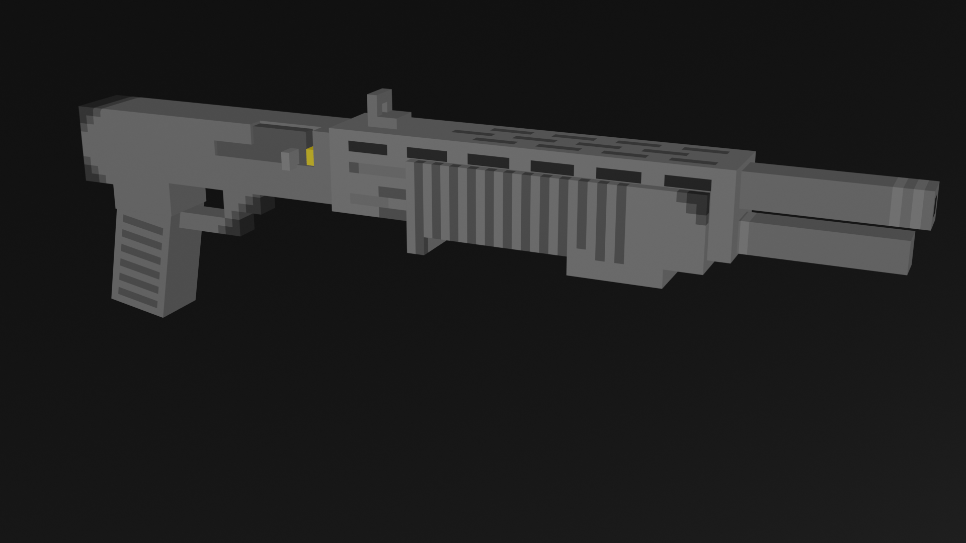 ArtStation - Voxel weapon SPAS-12, DeadLine