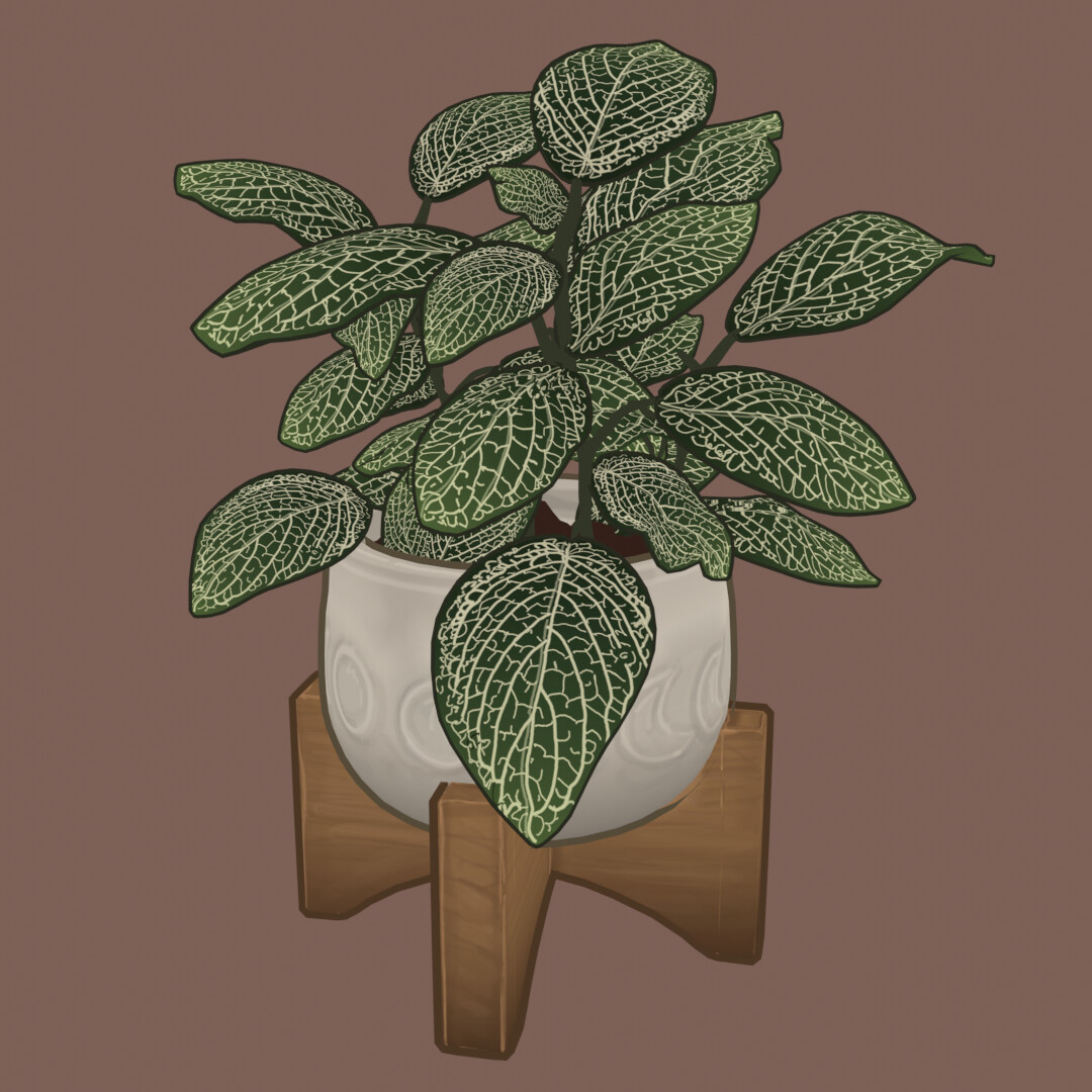 ArtStation - 3D Stylized House plant