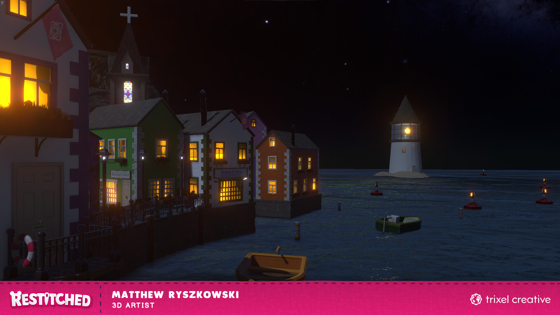 Matt Ryszkowski Game Art - Restitched - Celtic Harbor