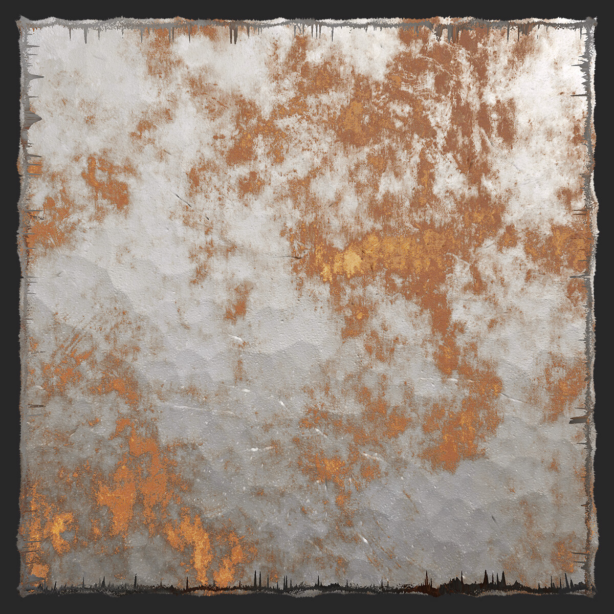 TextureCan - Hammered Rusty Galvanized Metal Texture