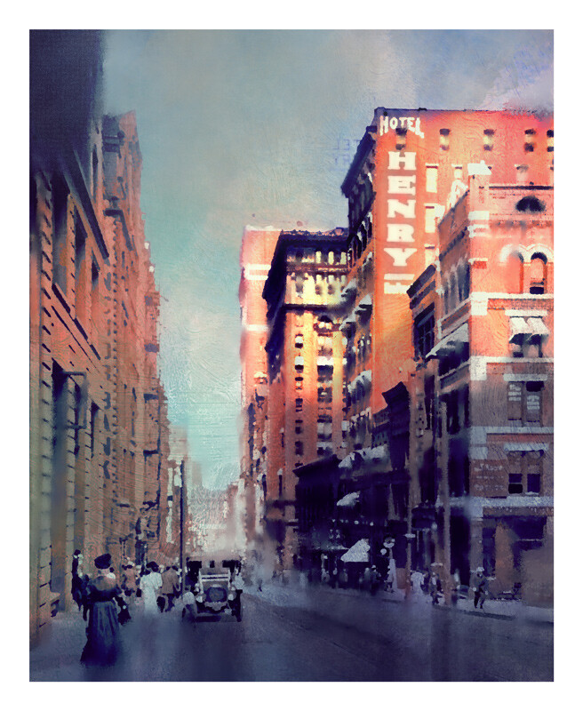 Michael Shinde - Back4Blood Landscape Paintings