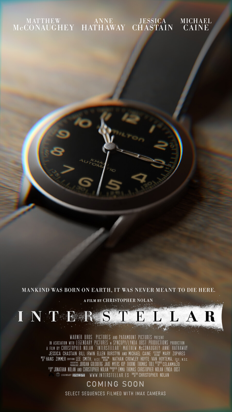 Celan3D - Interstellar interactive movie poster