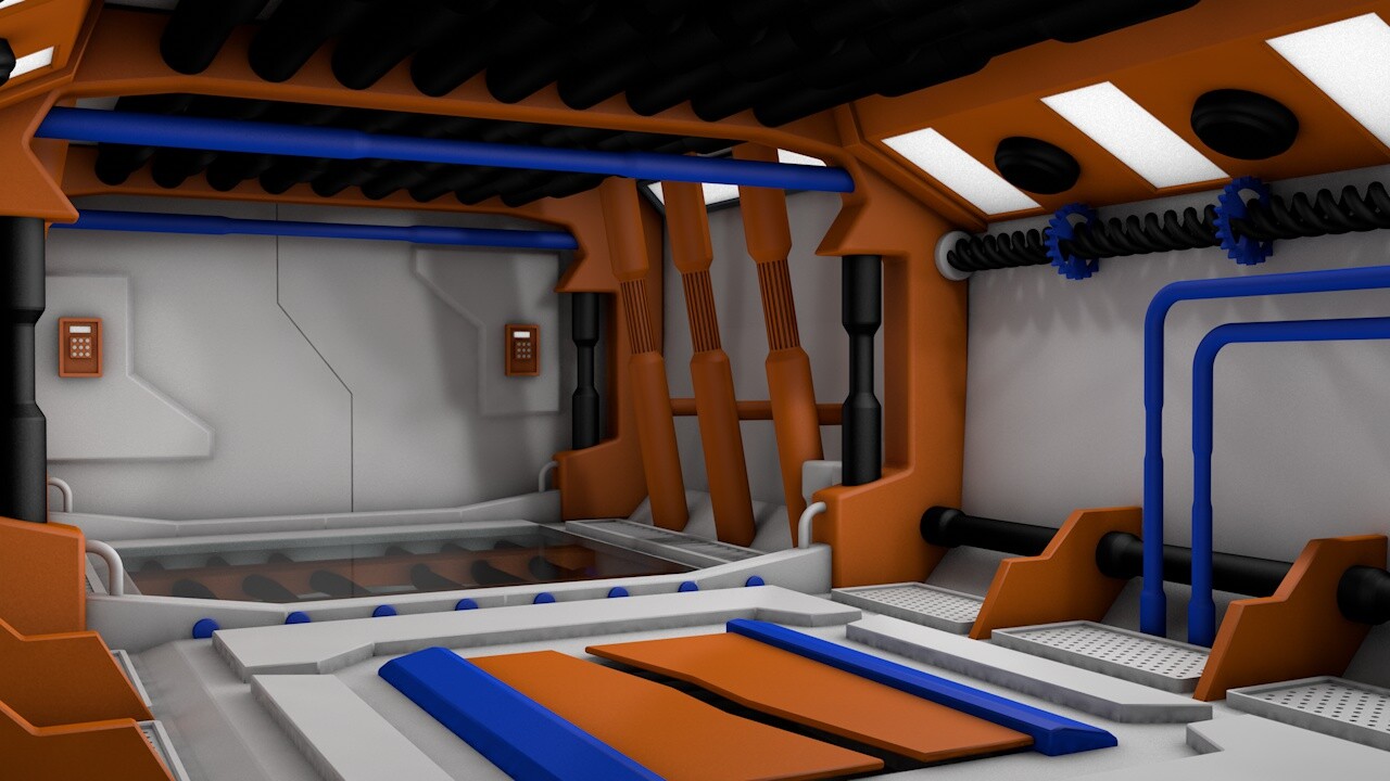 ArtStation - Sci-Fi 3d Lab Model
