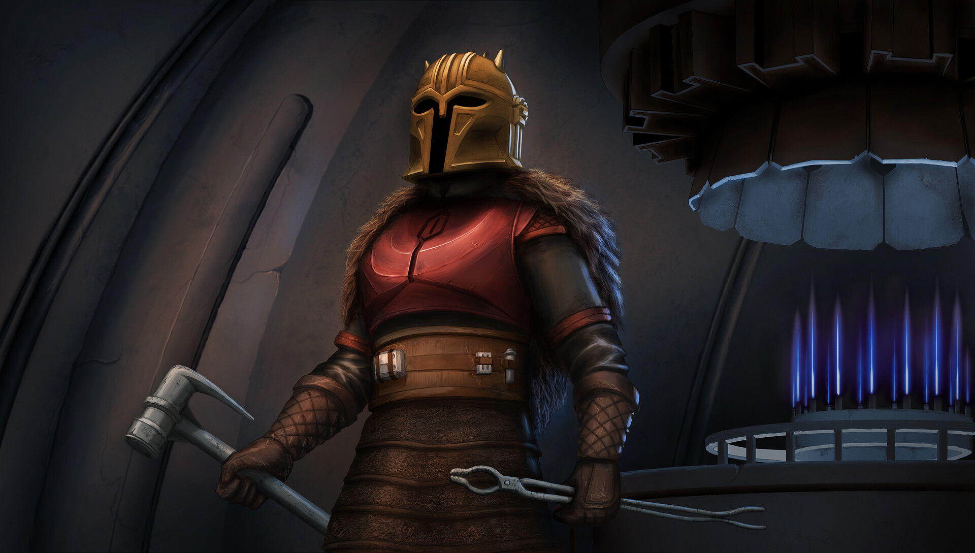 ArtStation - "The Armorer" Mandalorian Fan Art