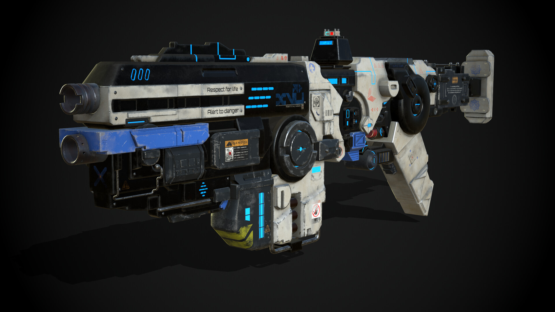 ArtStation - The RF-52beam energy shotgun