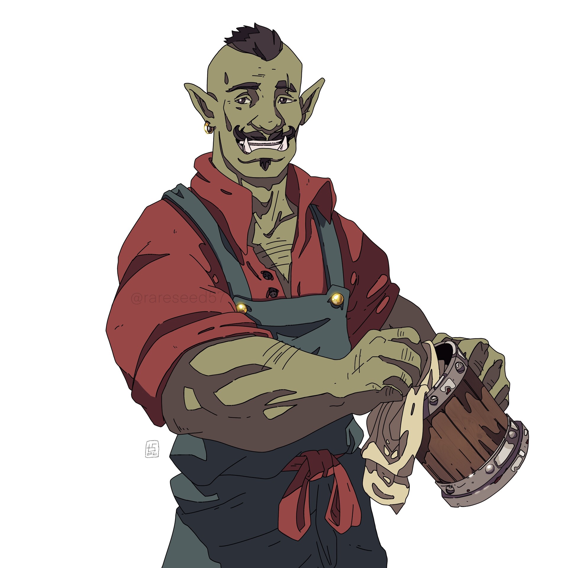ArtStation - Half-orc bartender