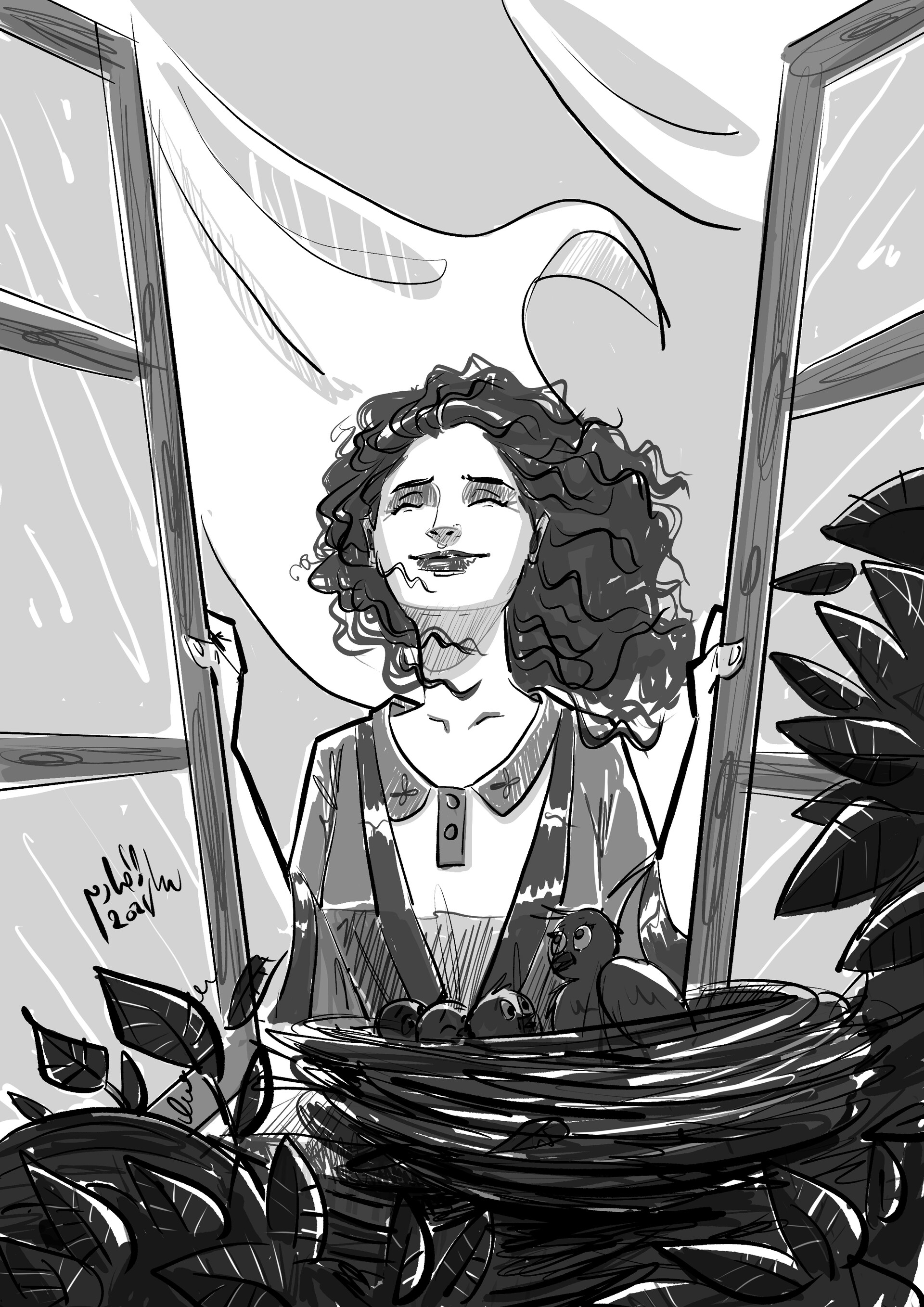 ArtStation - #inktober2021 #day22 #day23 #open #fuzzy