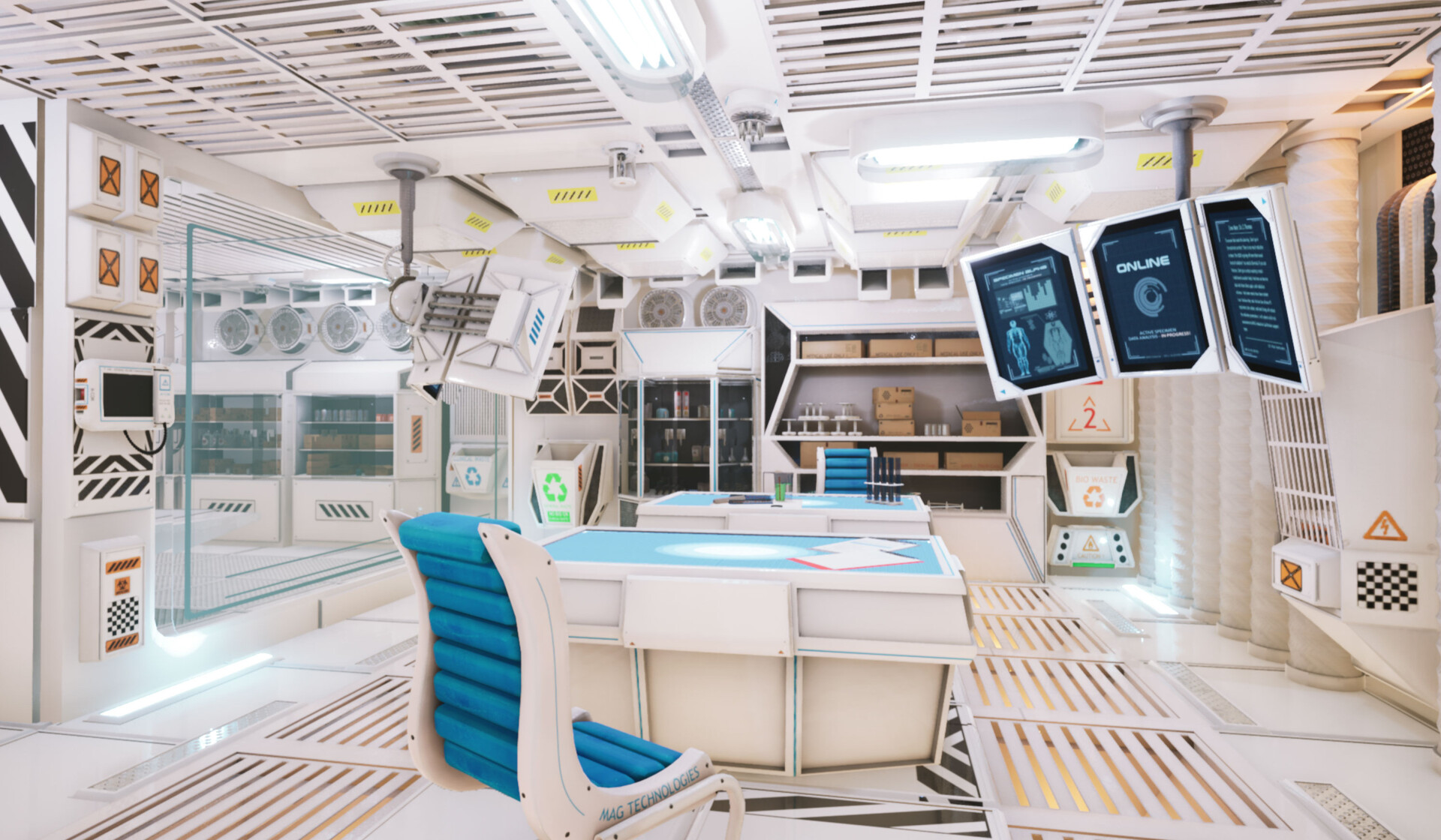 ArtStation - Finished - Research Centre/Sci-fi Lab Environment Kitbash