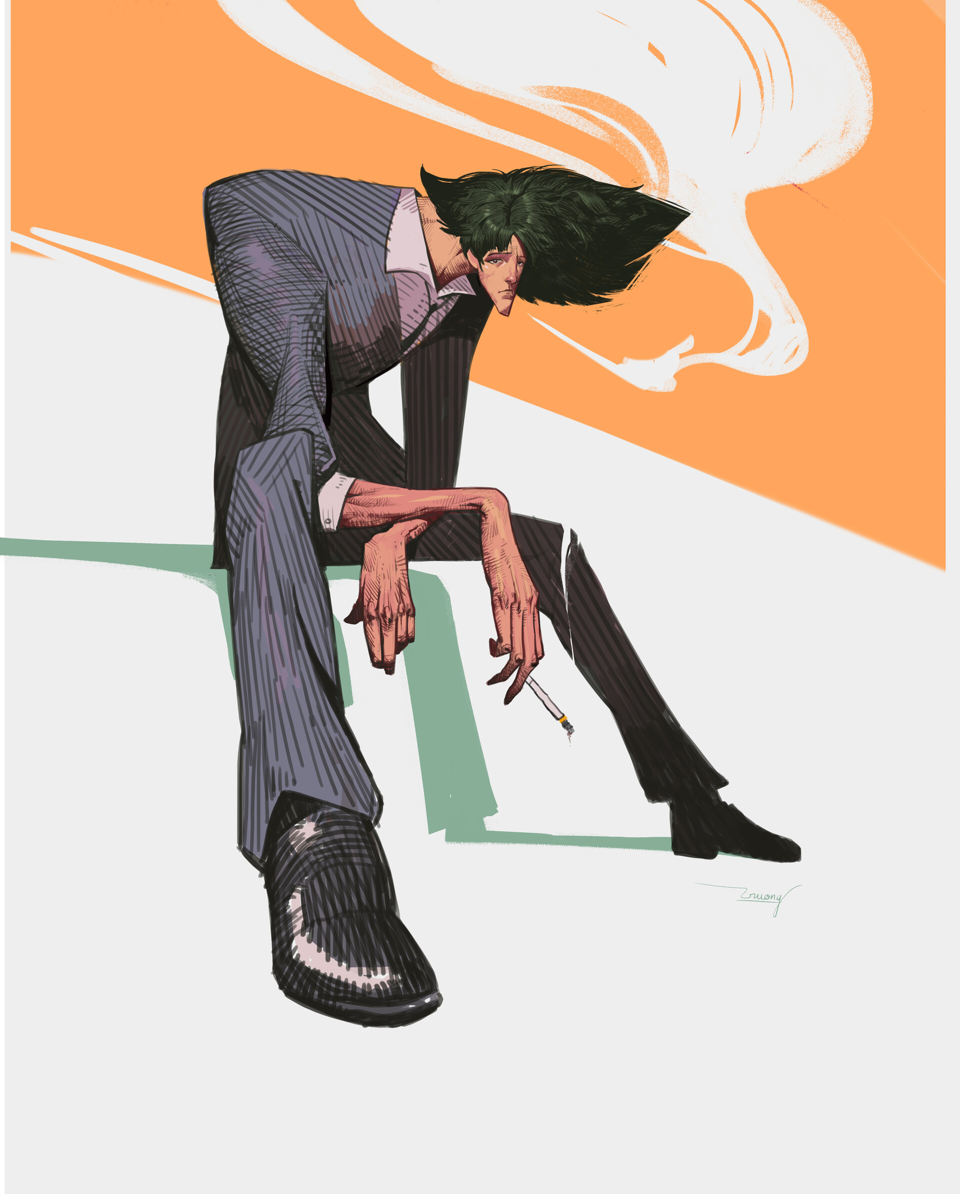 ArtStation - Spike- cowboy bepbop