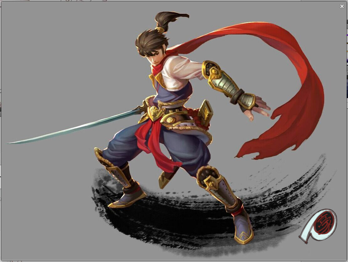 ArtStation - Three Heroes of the Rivers and Lakes, Nine and Two Golds