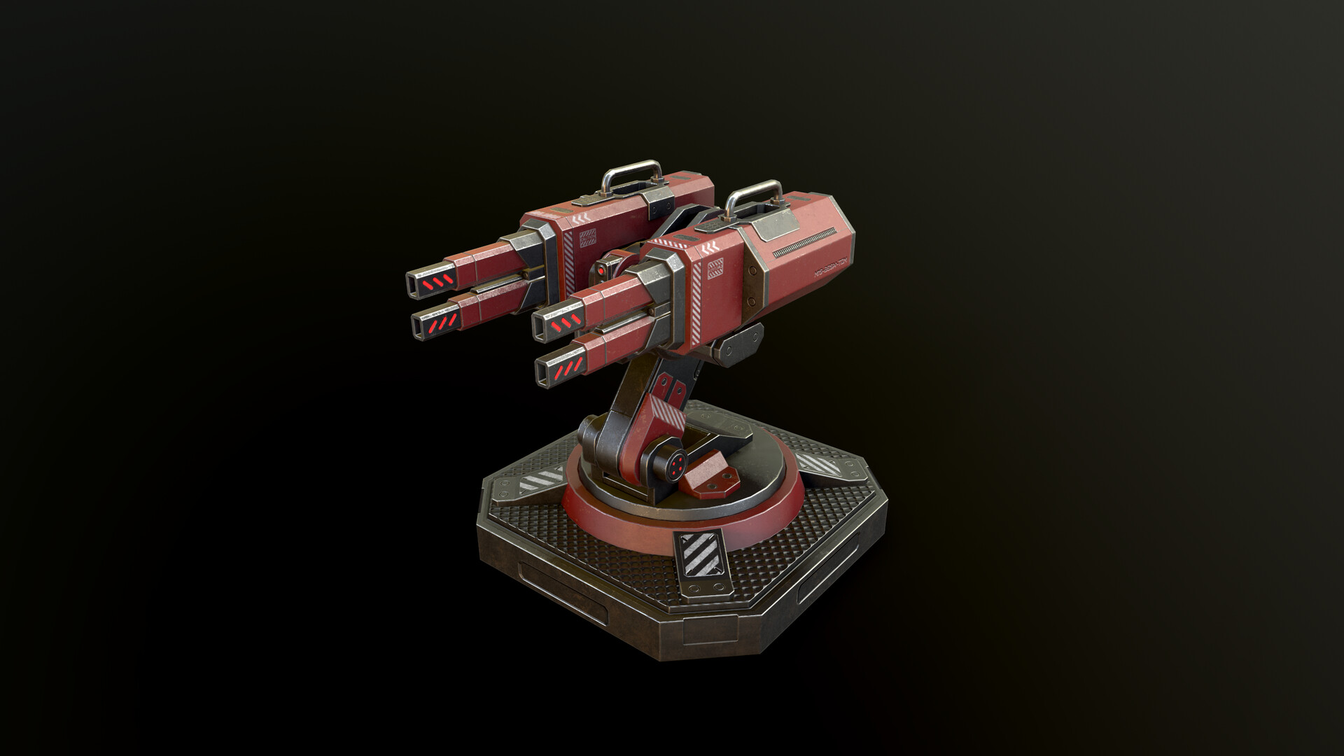 ArtStation - Si-Fi Gun Turret