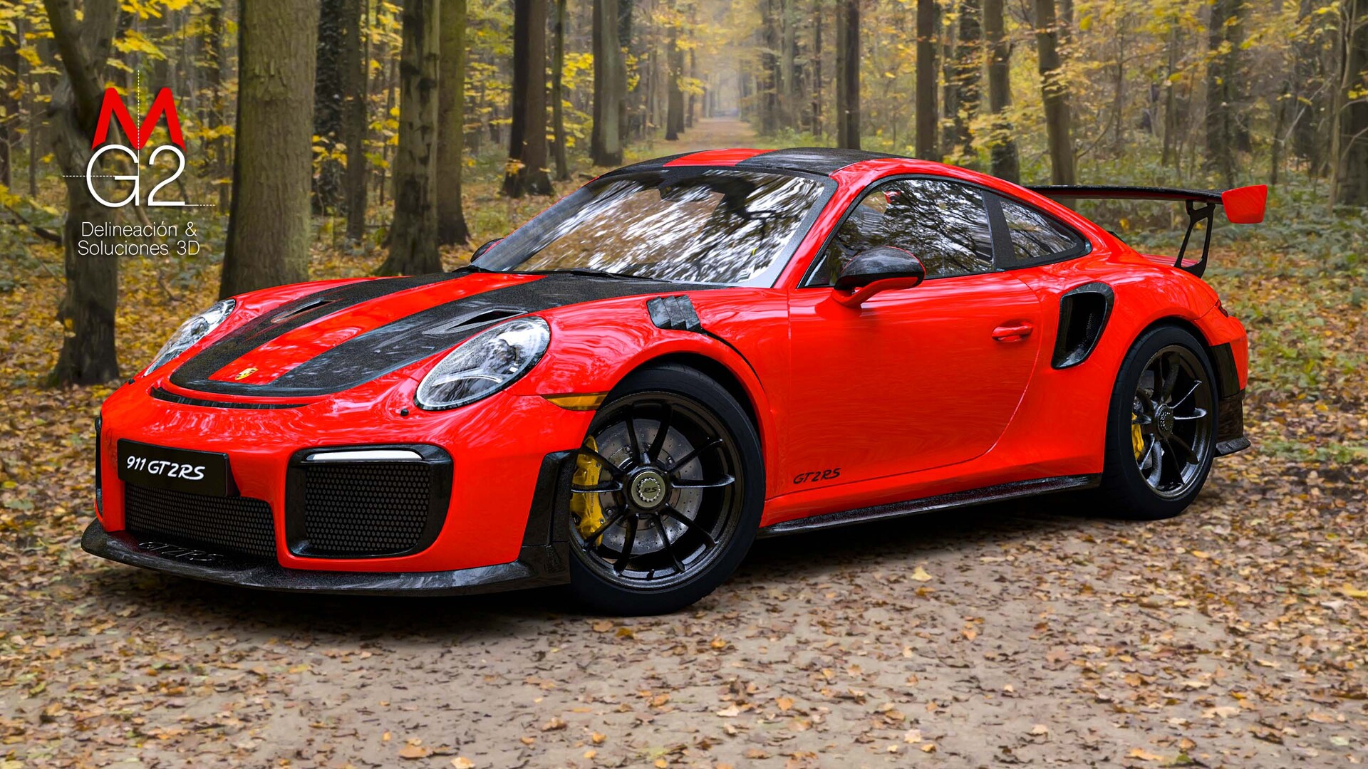 ArtStation - 3d Porsche 911 GT2RS