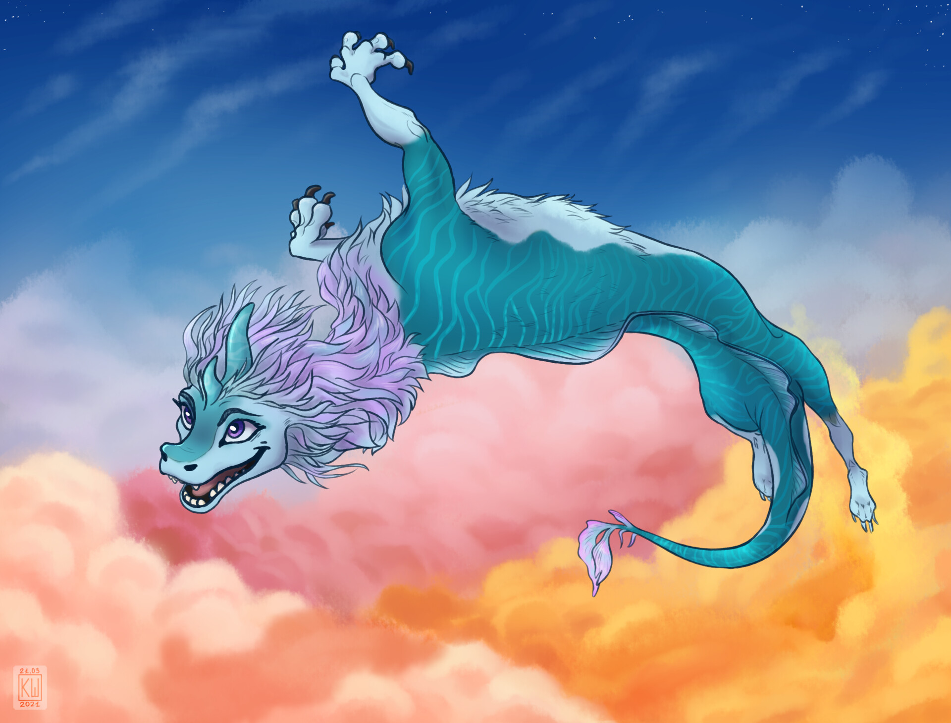 ArtStation - Fanart of Sisu from Raya and the Last dragon