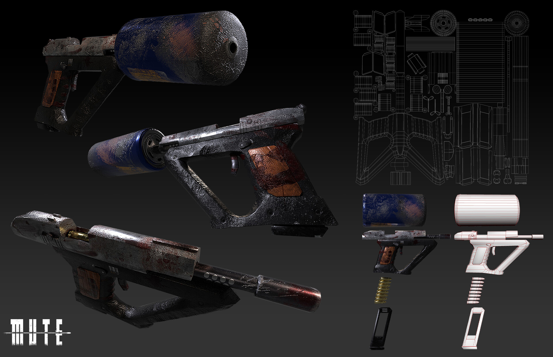 ArtStation - The girl's Side arm