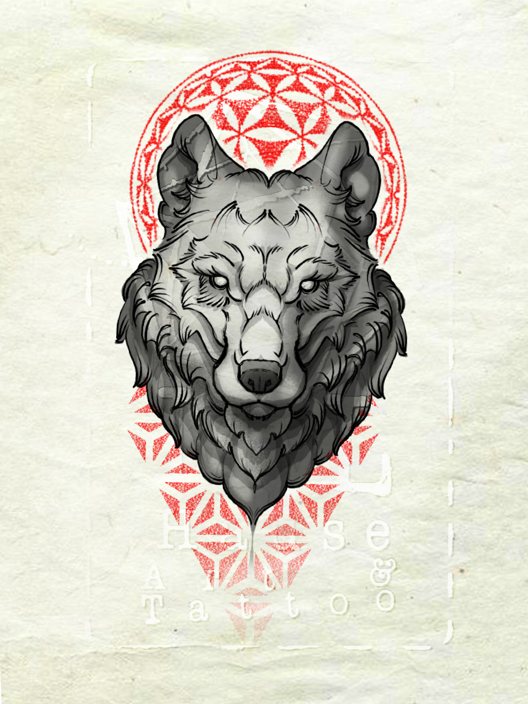 ArtStation - Wolf Dotwork