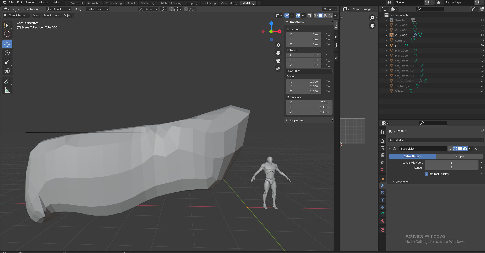 ArtStation - Blender Cliff Mesh