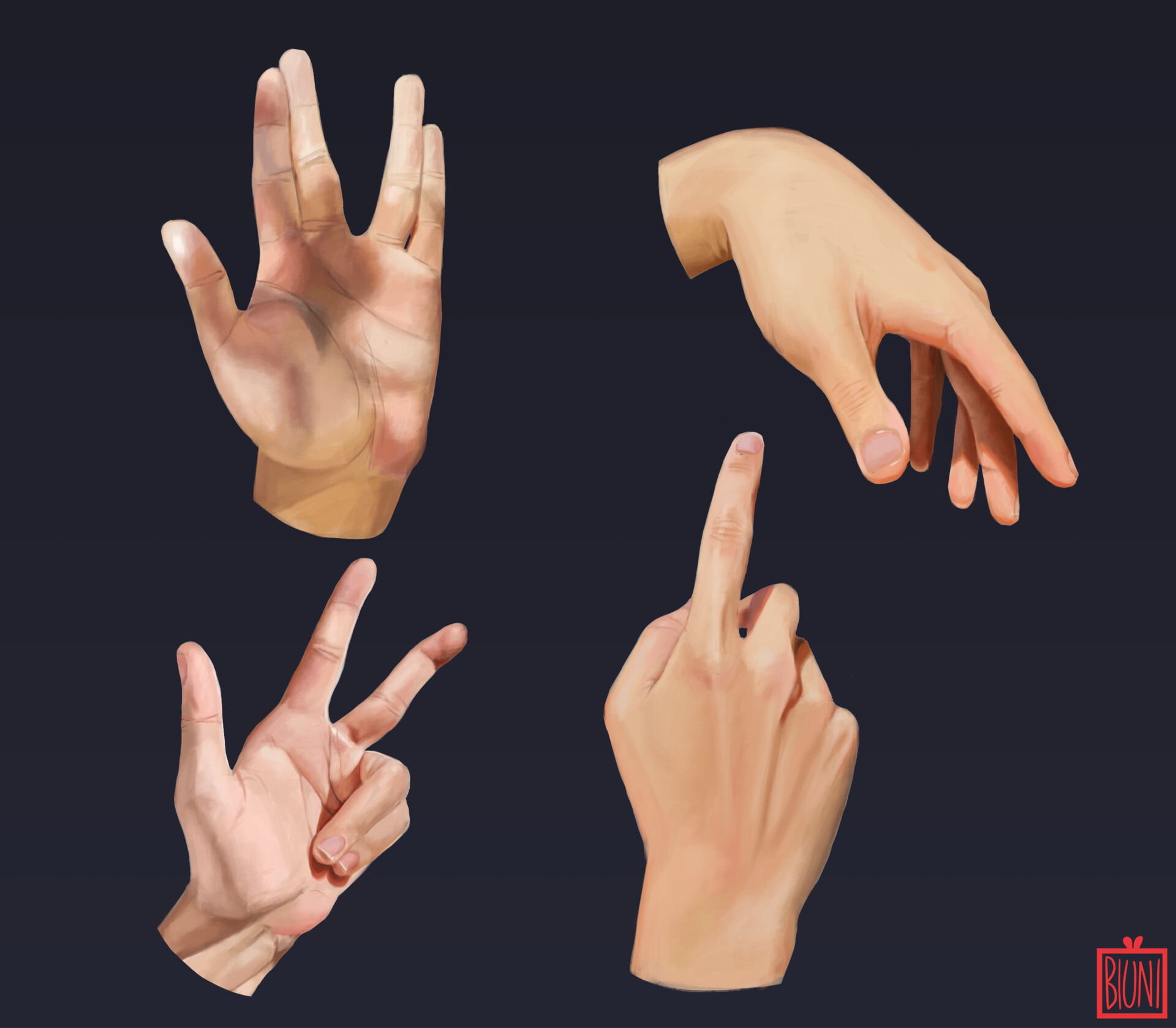 ArtStation - Hands study II