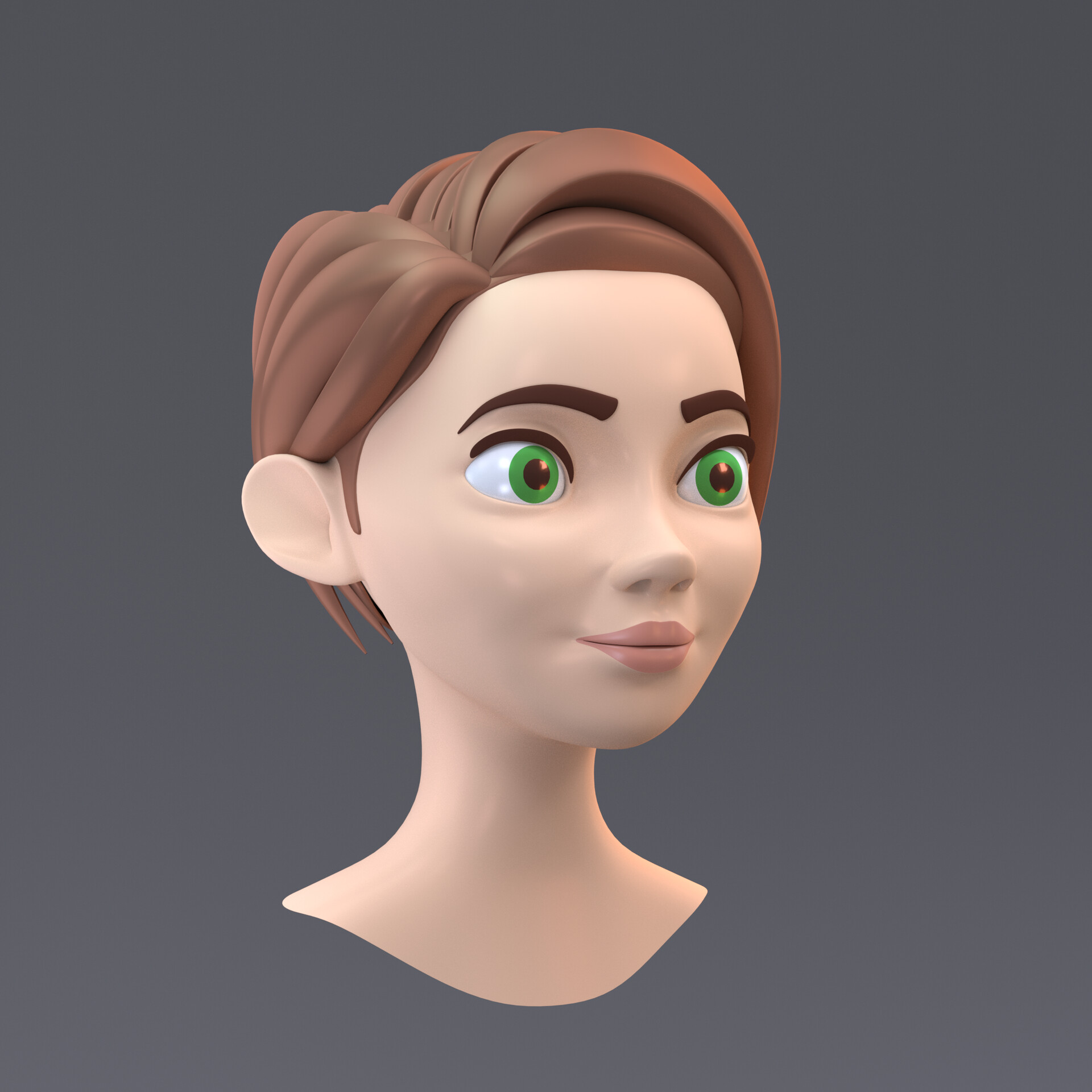 ArtStation - Cartoon female character - 3D Model