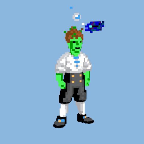 ArtStation - Guybrush dead 3D sprite