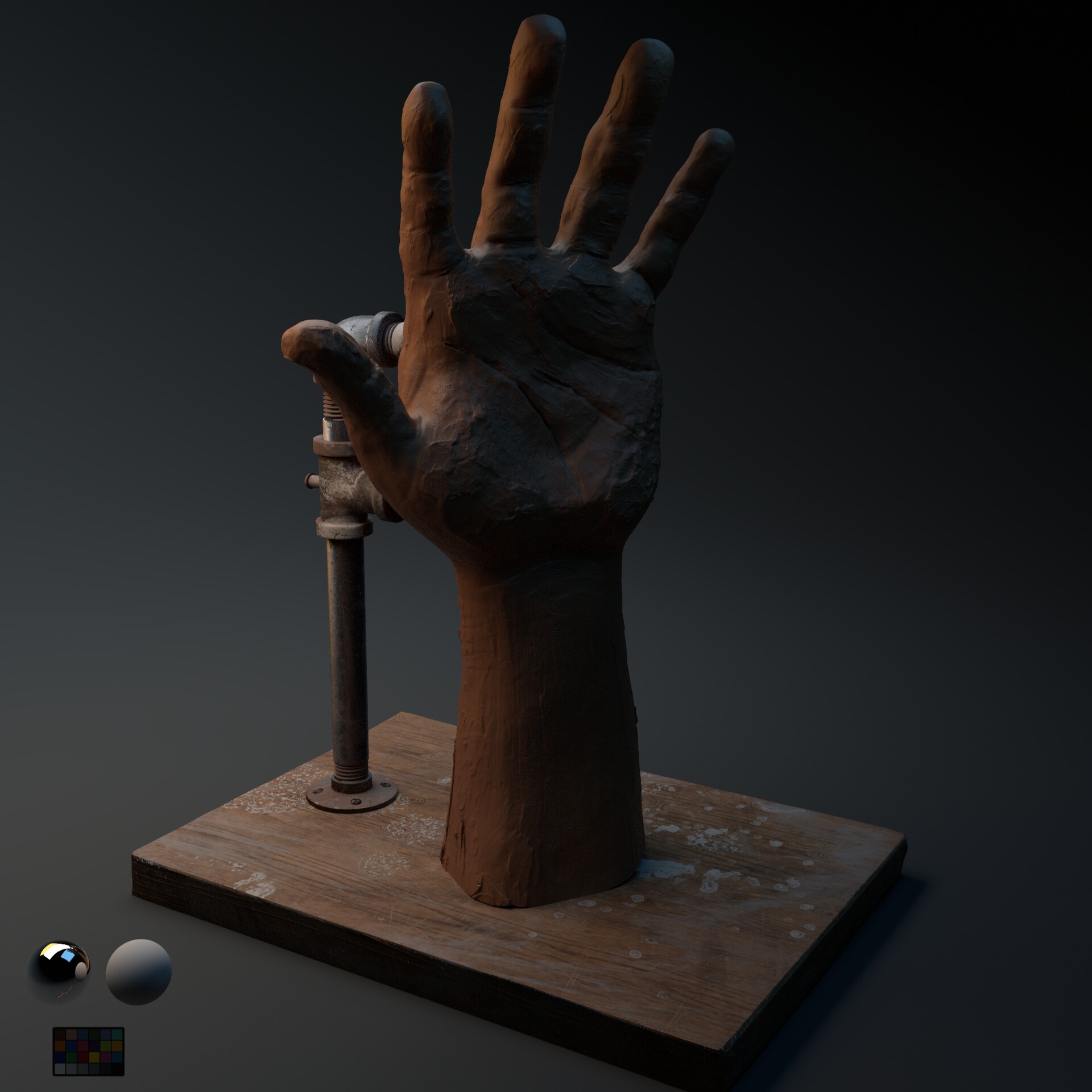 ArtStation - Clay Hand Test Renders