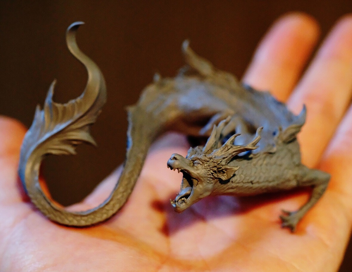 ArtStation - Dragon on the Hand