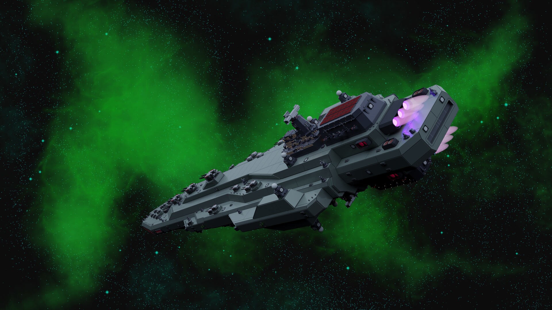 ArtStation - Ridora Class Light Dreadnought Cruiser 2