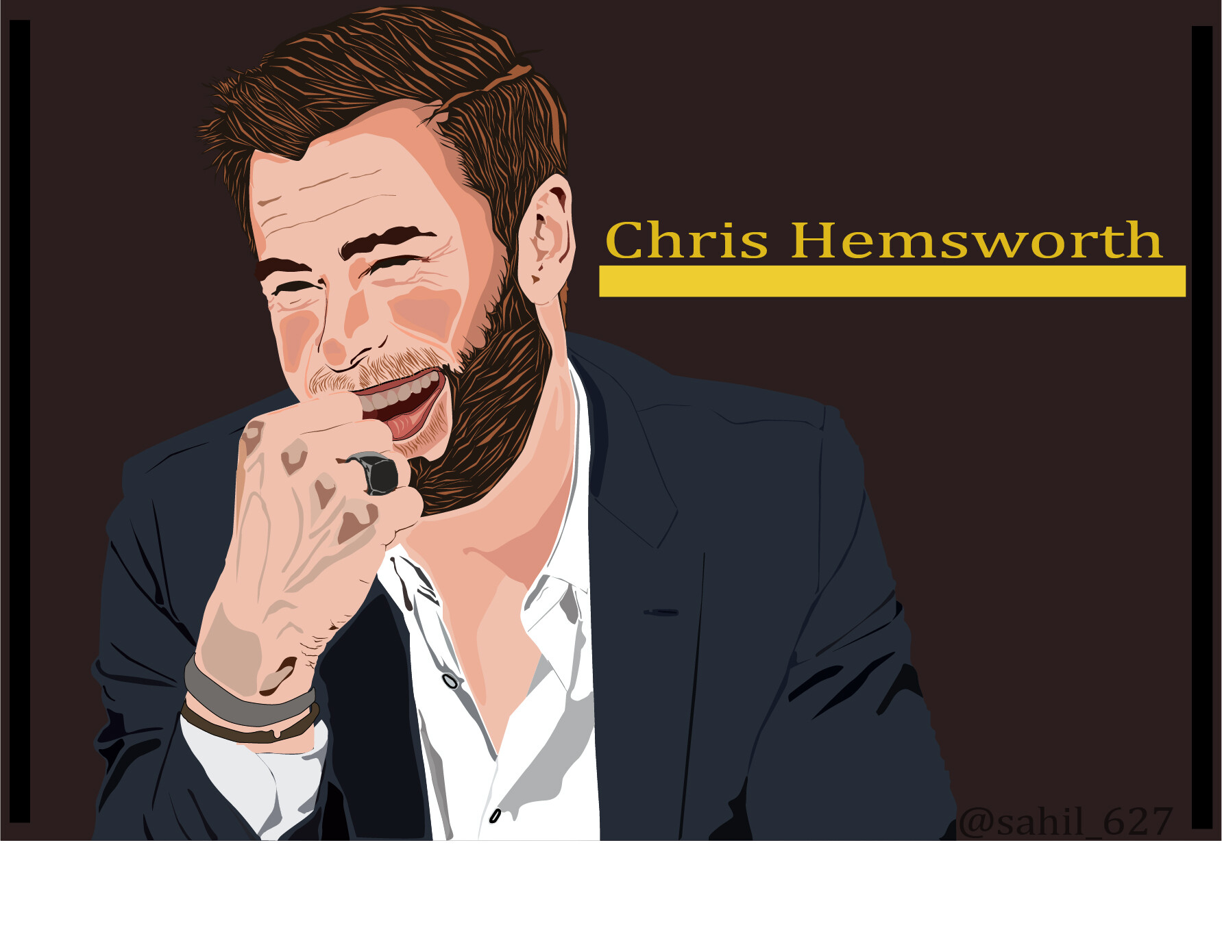 ArtStation - Chris hamsworth vector art