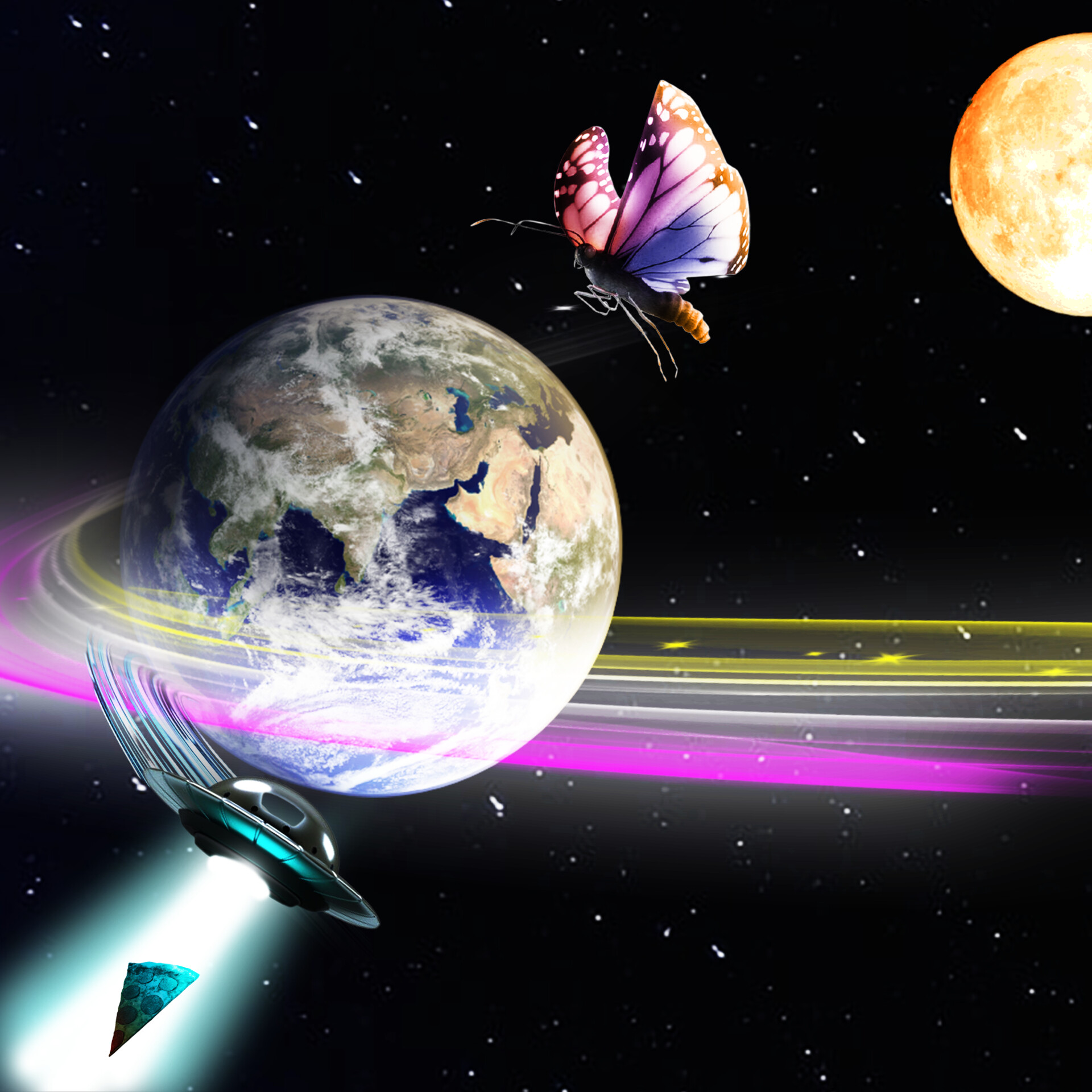 ArtStation - Butterfly in space