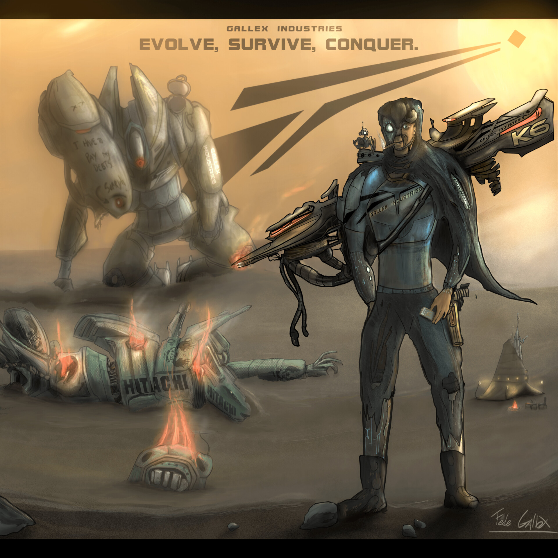 ArtStation - The wanderer by Gallex industries