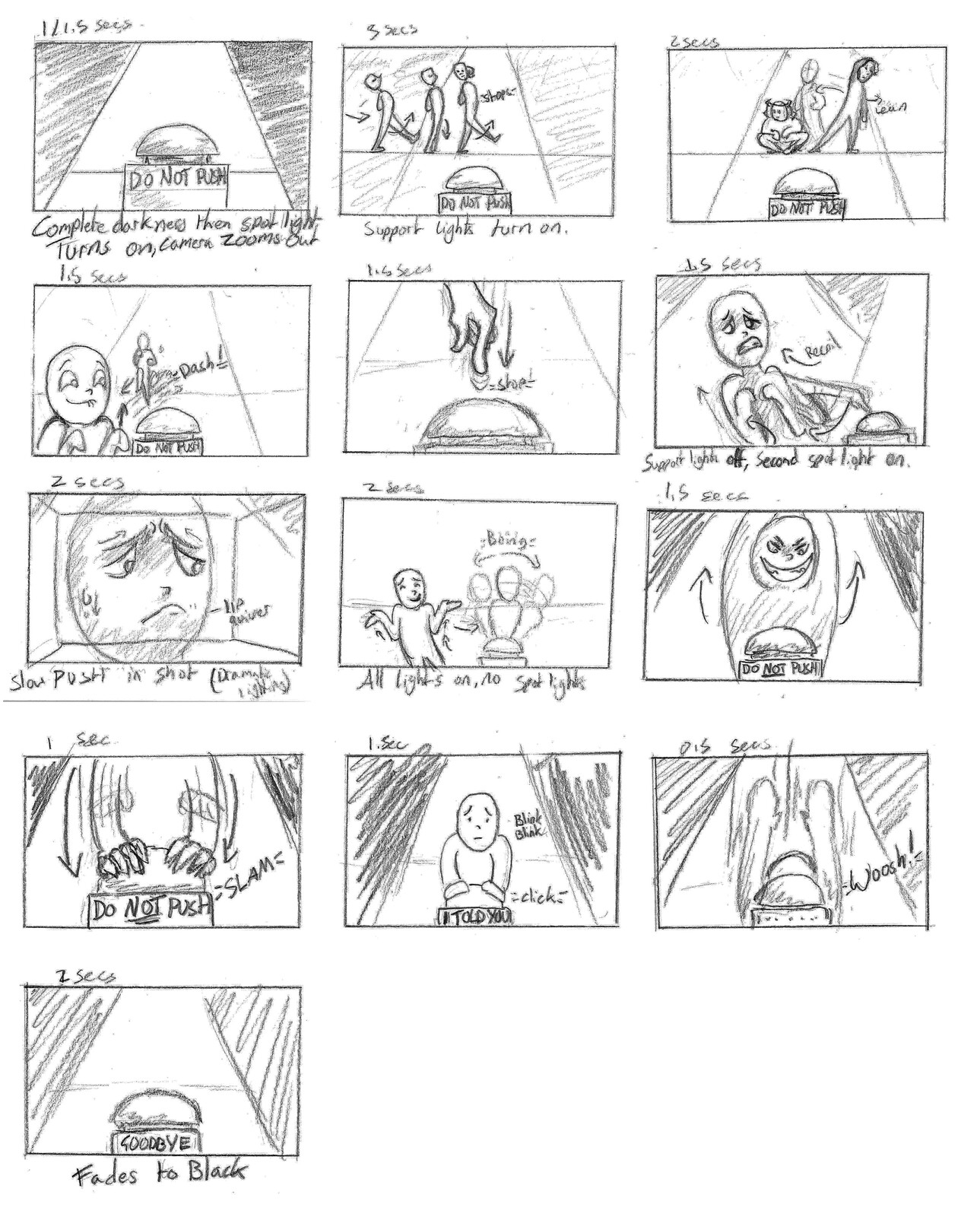 Melissa MacCuaig - Various Storyboards for animation- University work