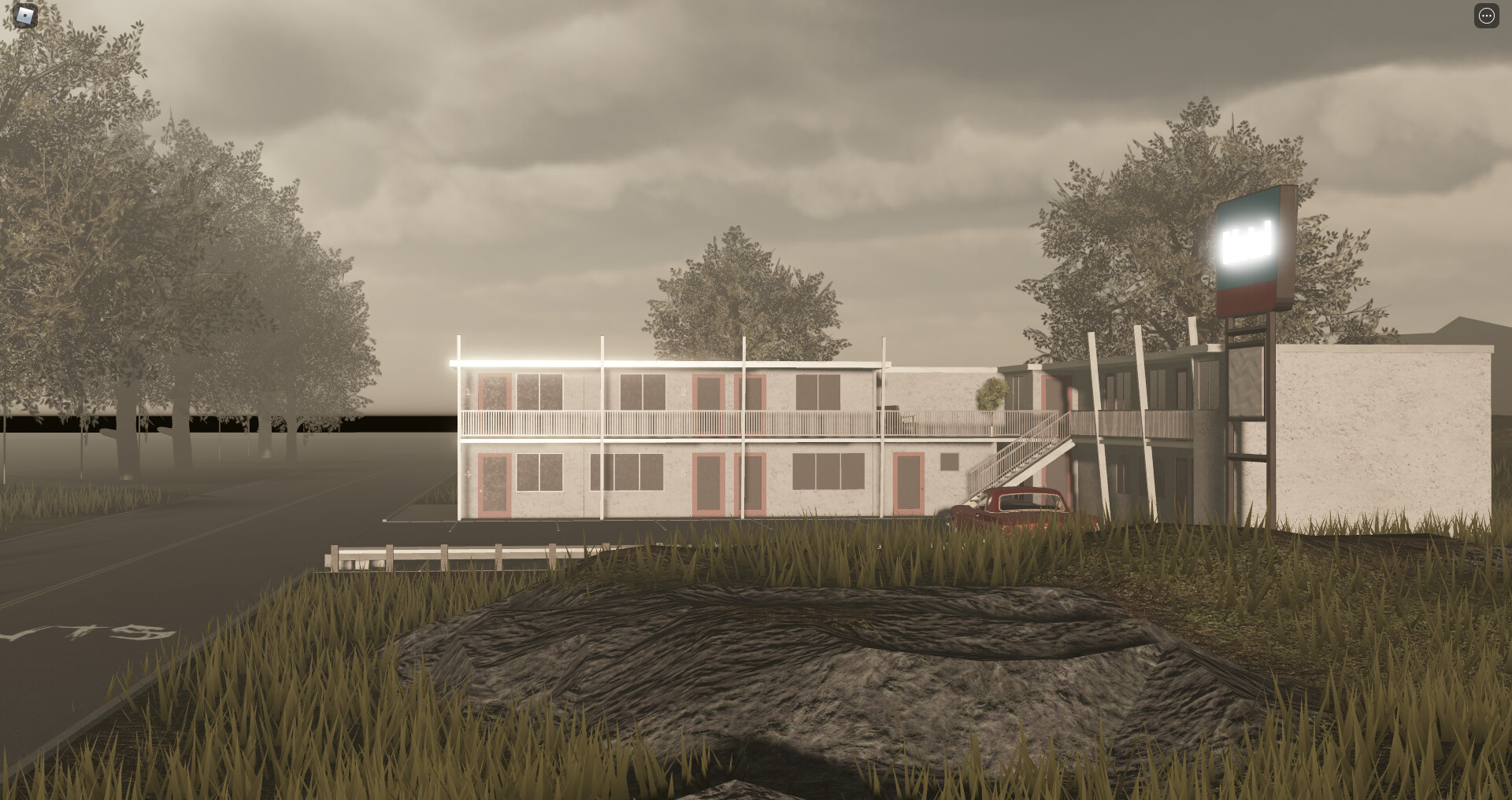 ArtStation - 1960s "Bonito" Motel ( roblox ) Build