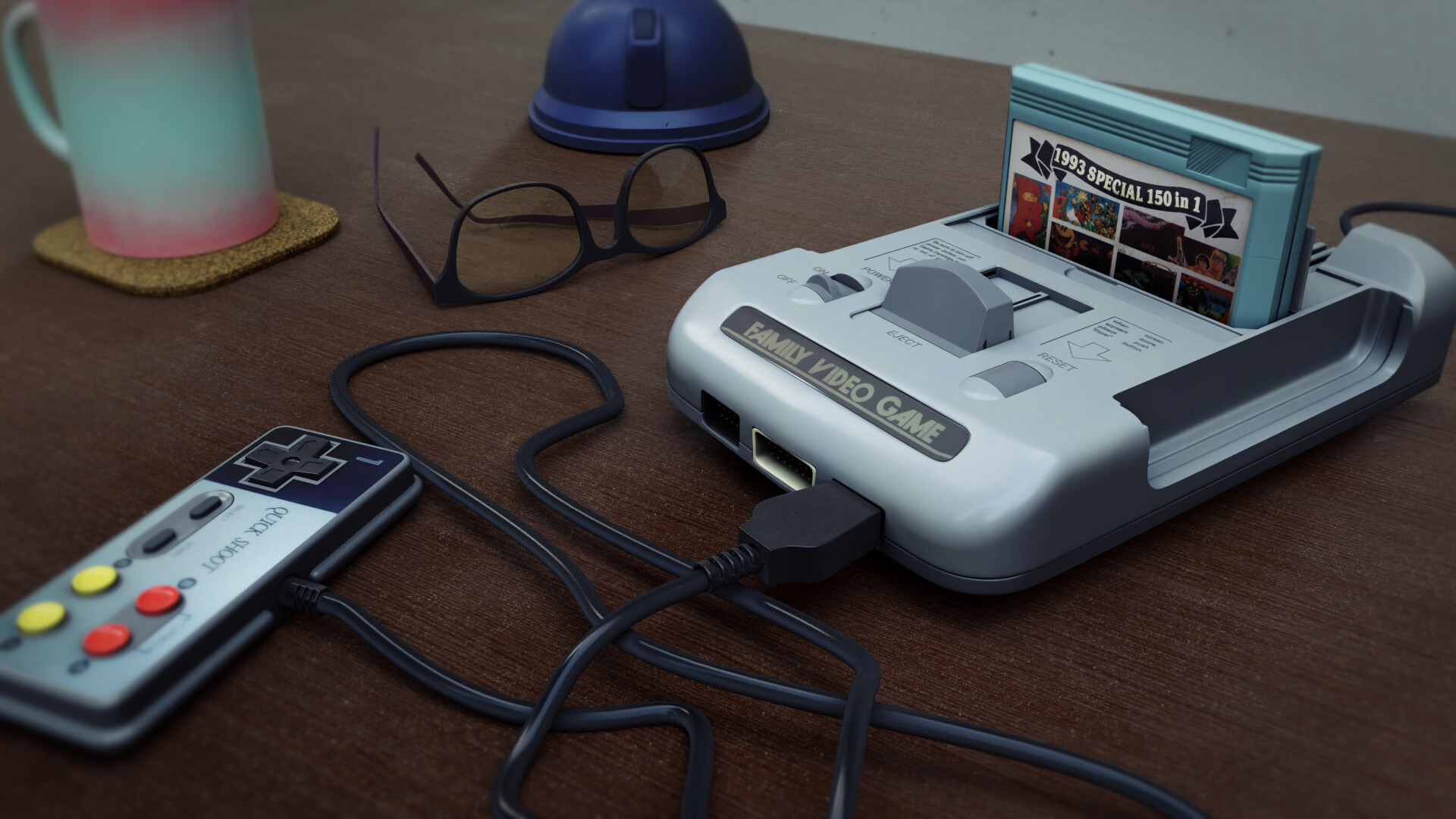 ArtStation - Retro game console