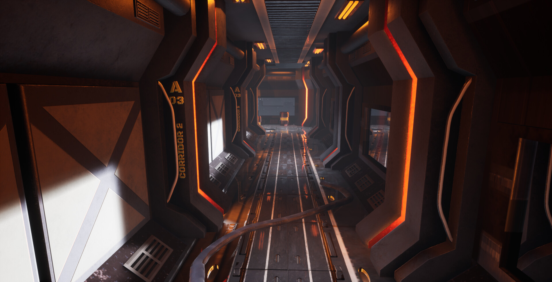 ArtStation - Game Hallway