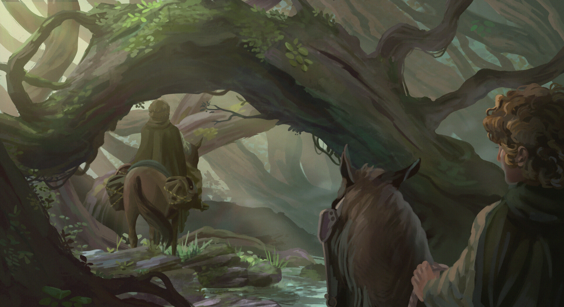 ArtStation - Entering the Old Forest.