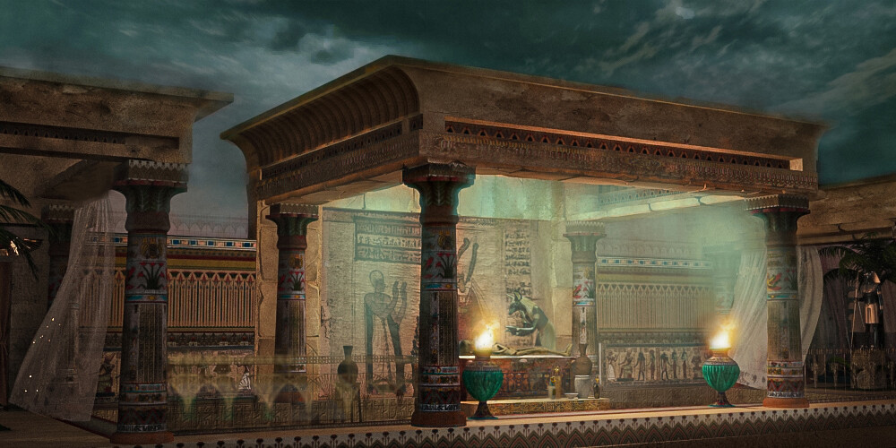 ArtStation - Pharaonic Concept Sketch