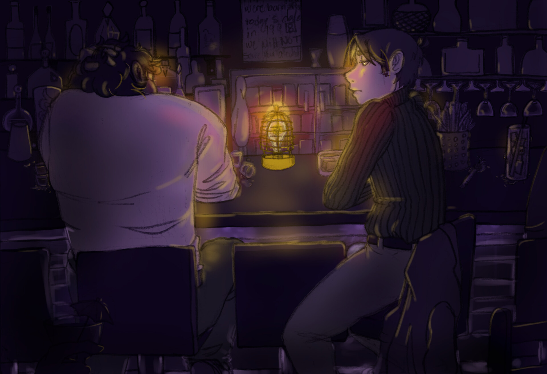 ArtStation - That Seedy Bar Down the Lane