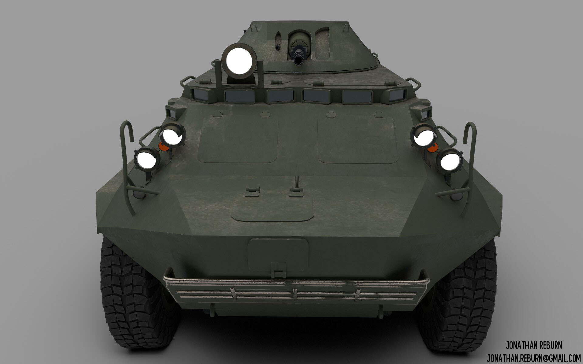 ArtStation - BTR-60, Jonathan Reburn
