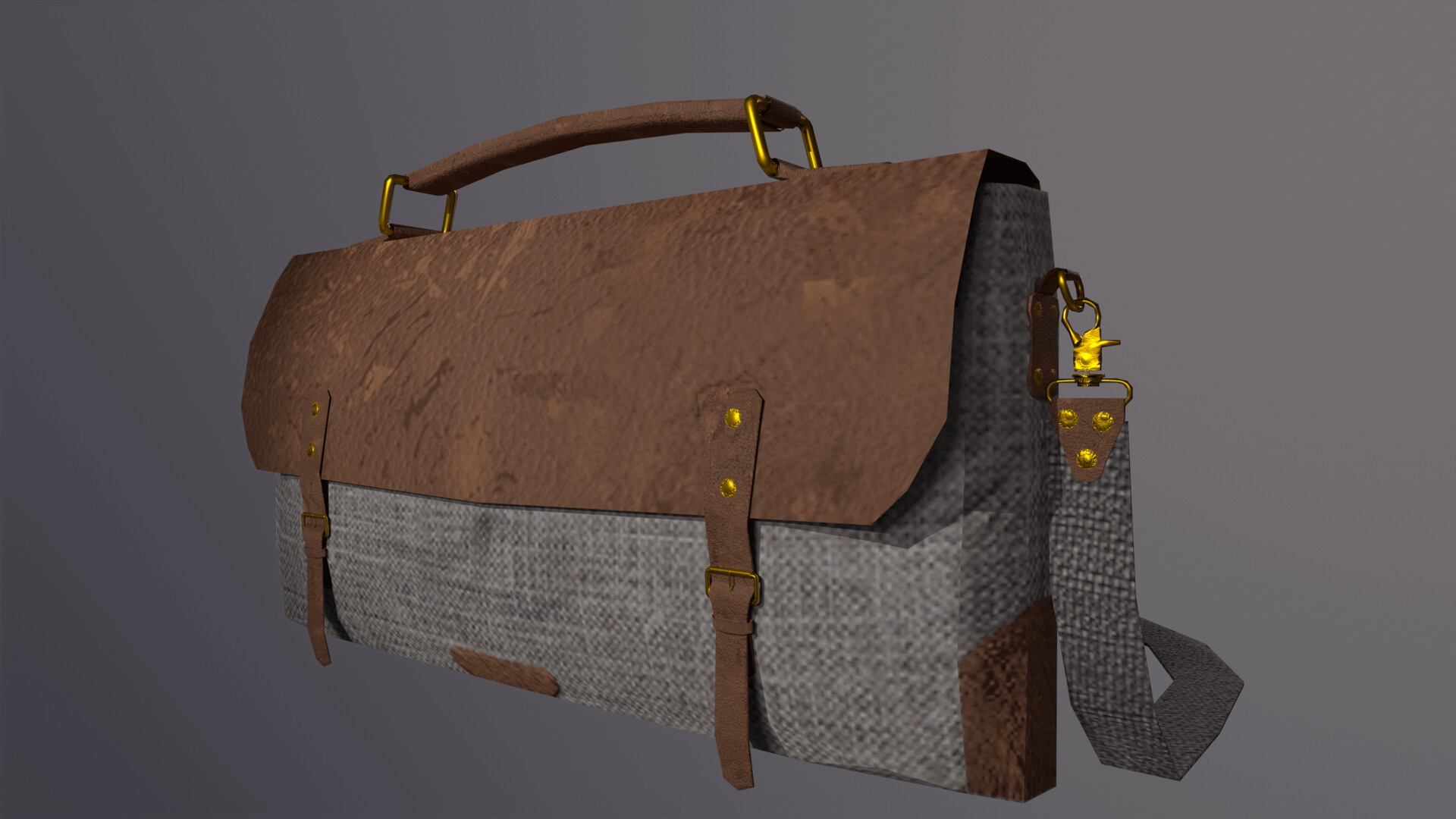 ArtStation - Low Poly bag (3500 Tris) | Handpainted Textures using ...