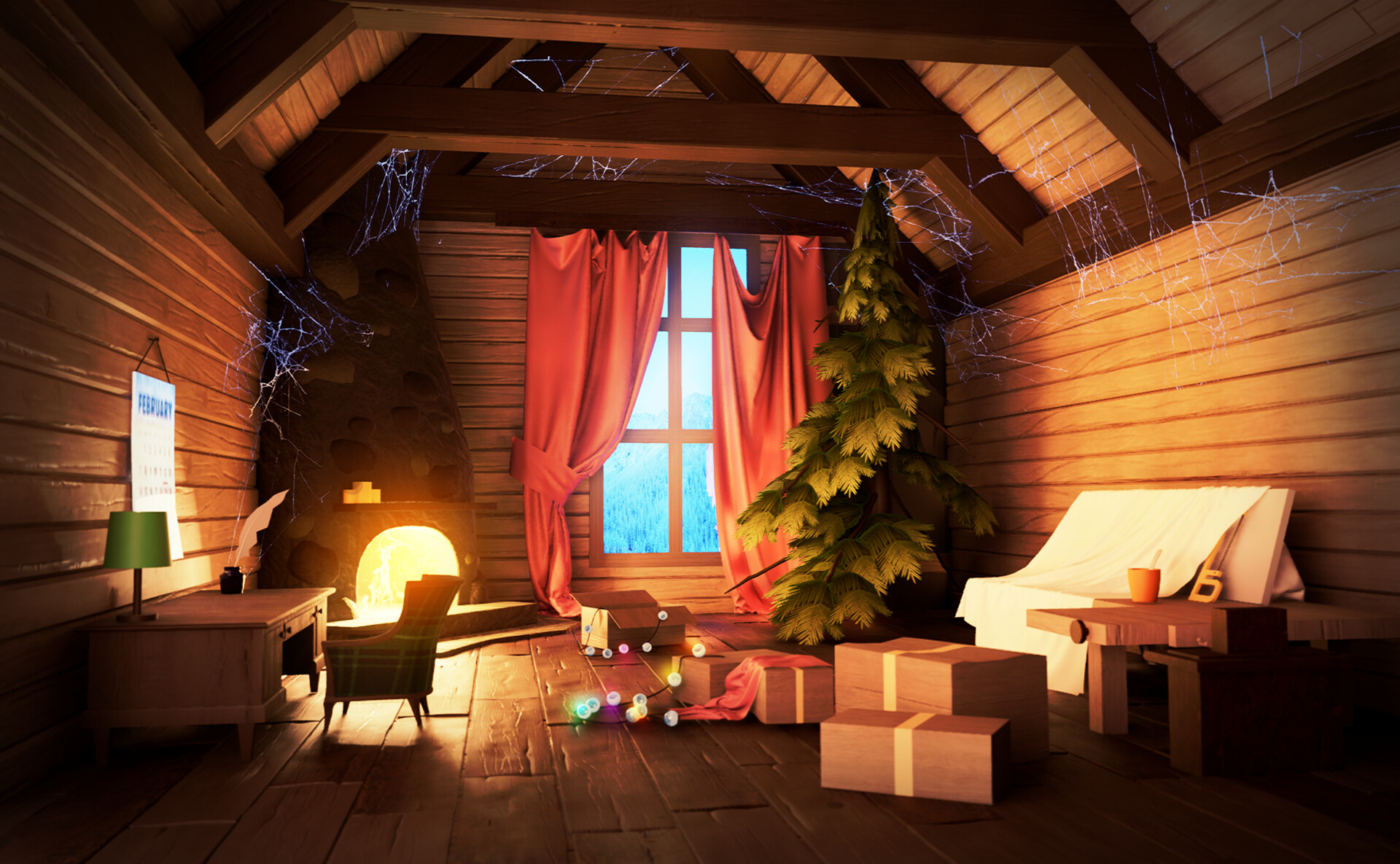 ArtStation - Santa's old room (UE5)