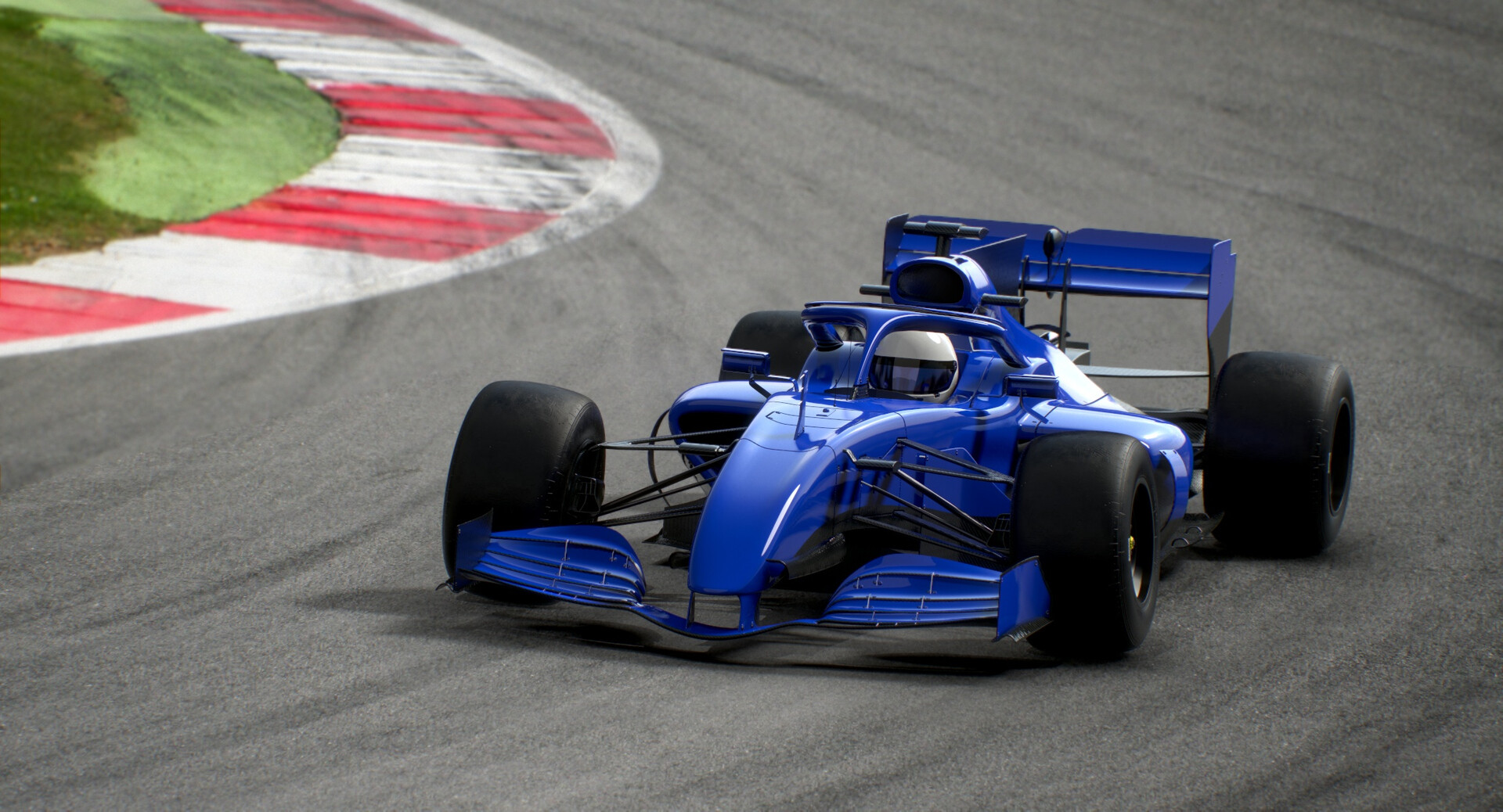 ArtStation - Generic Formula Race Car 03 Low-poly PBR 3D model