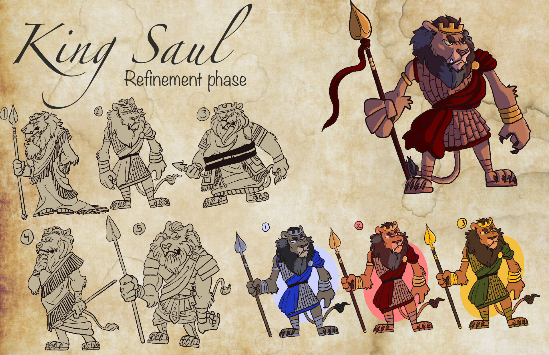 Alicia Ray - King Saul Character Concept