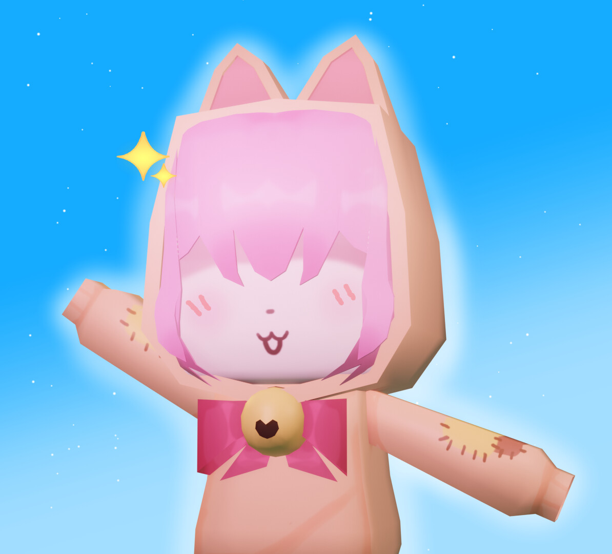 ArtStation - Sewing Cat Girl Commission Model