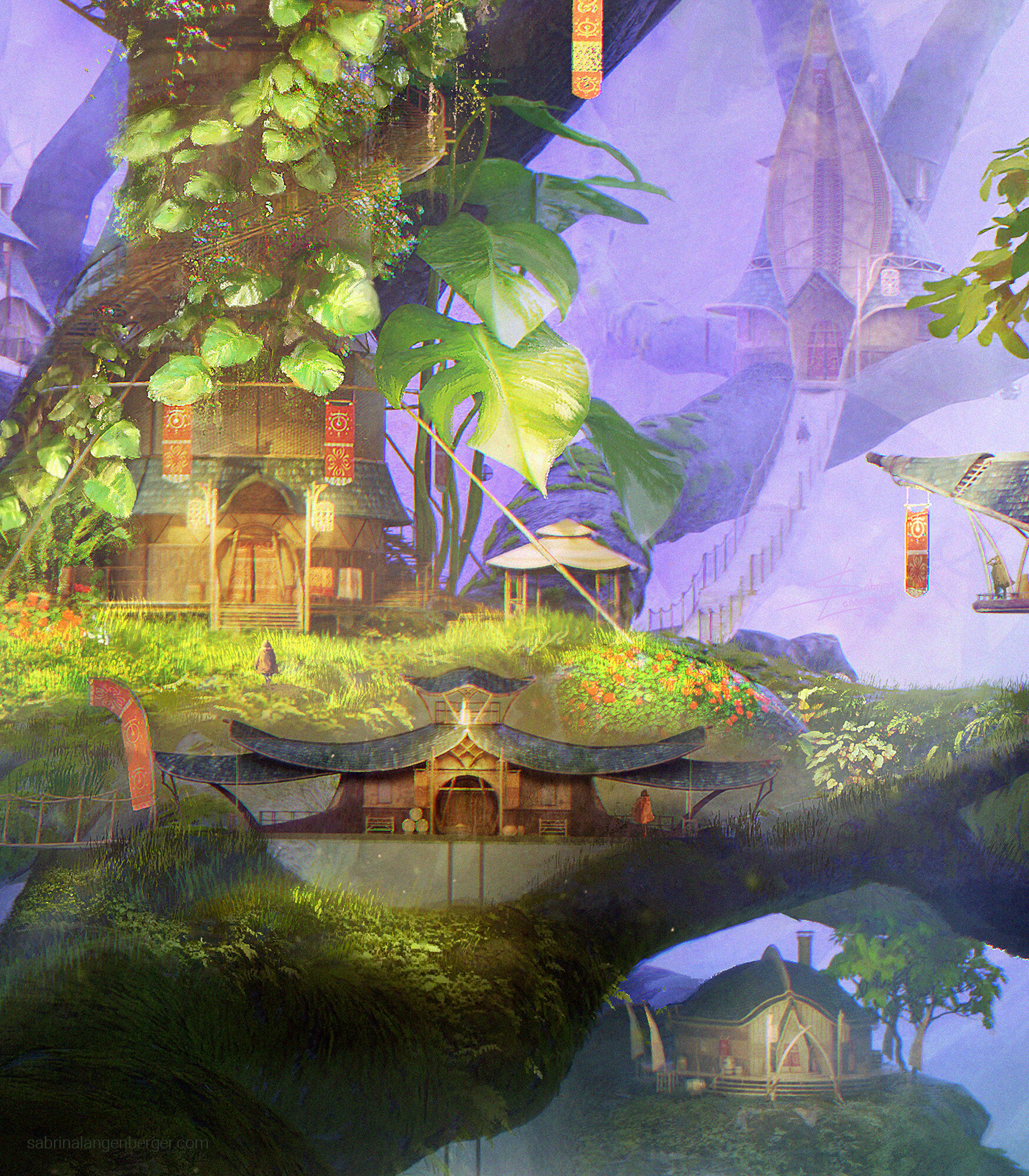 Sabrina Langenberger - Kitbash Gaea - tree village