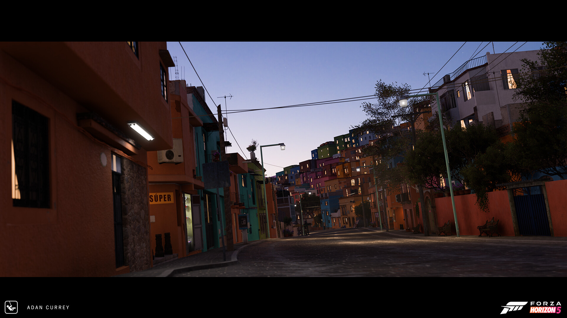 Adan Currey - Forza Horizon 5 - Environment Lighting - Night