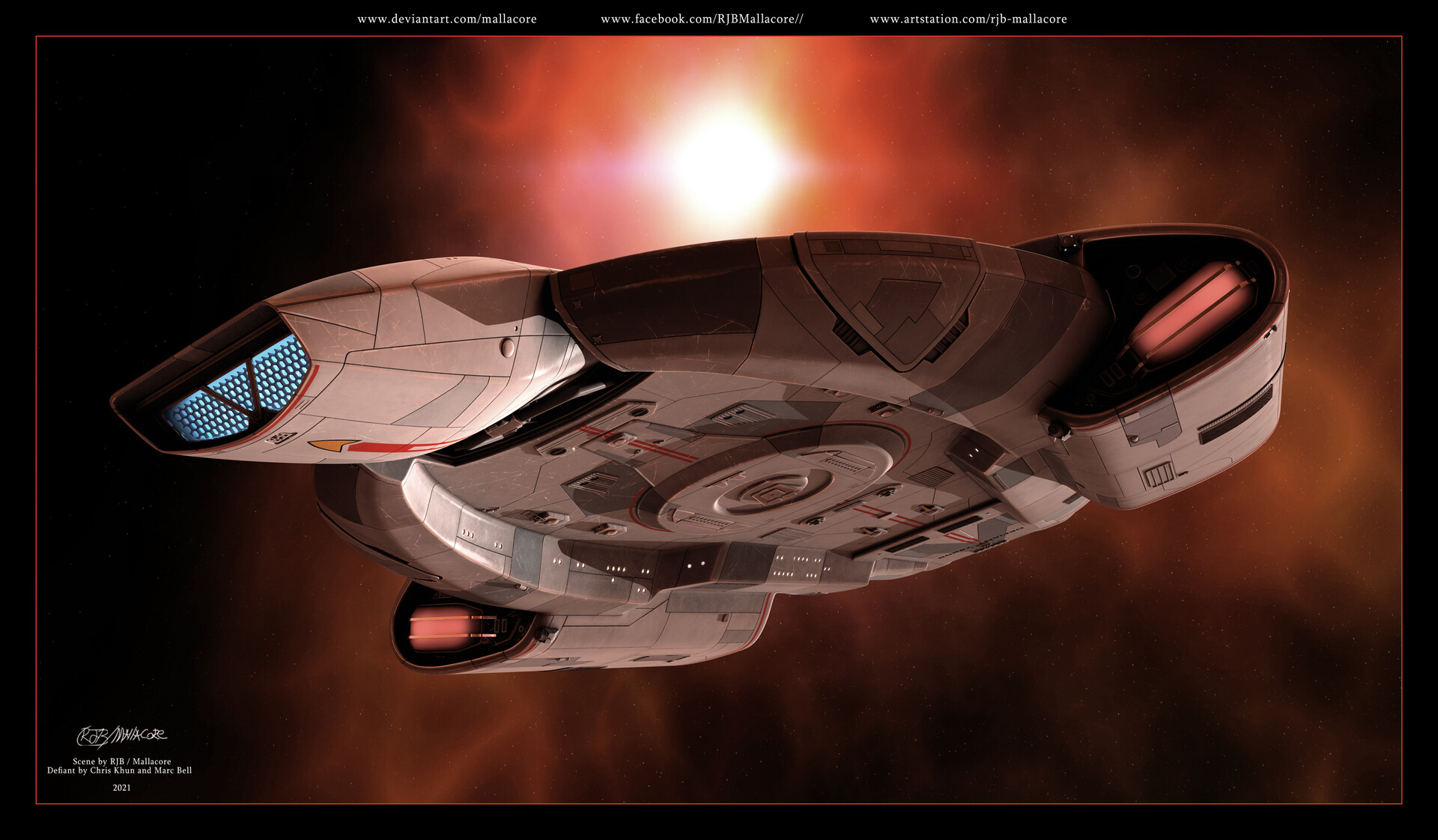 ArtStation - Star Trek - Defiant - 2021
