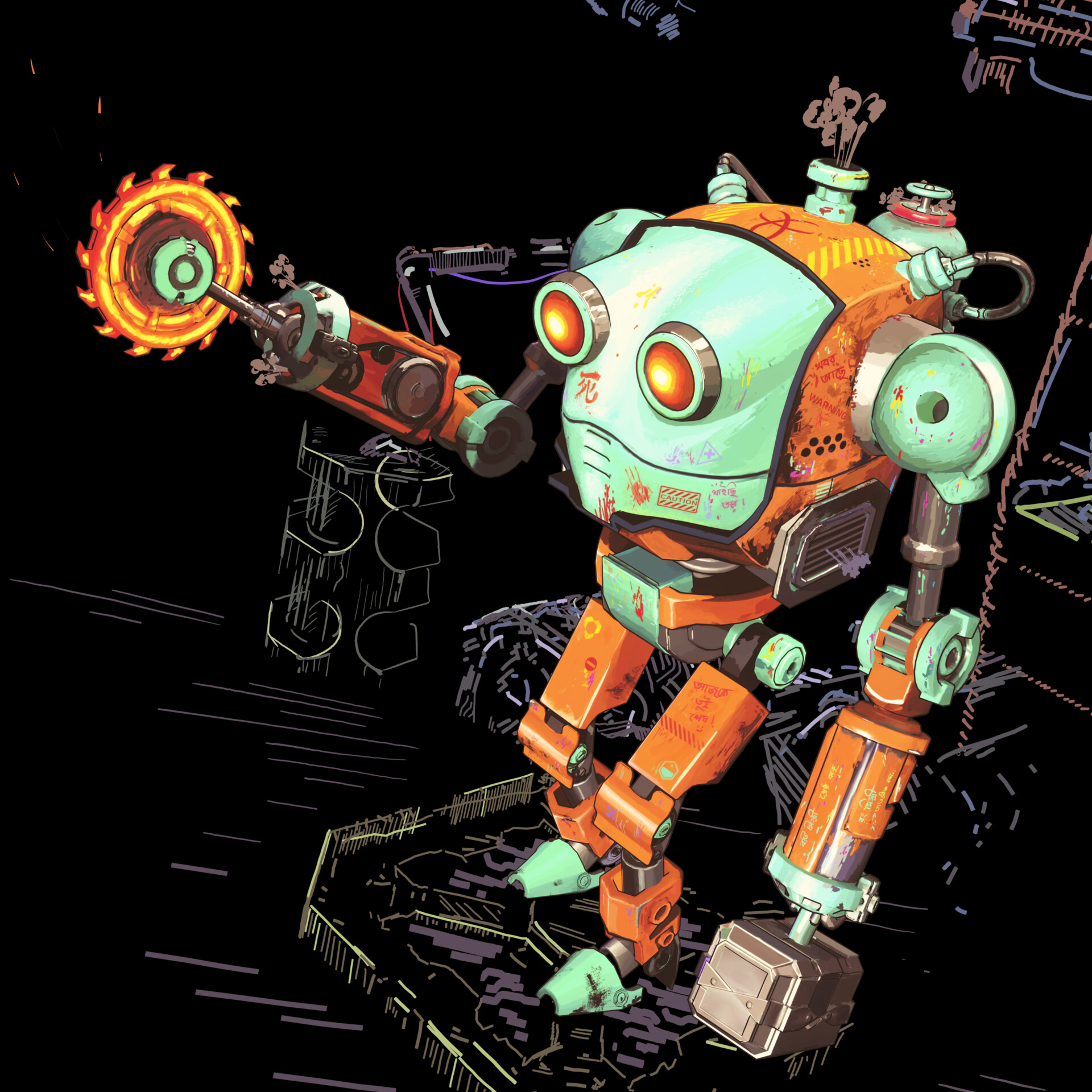 ArtStation - Mini boss robot